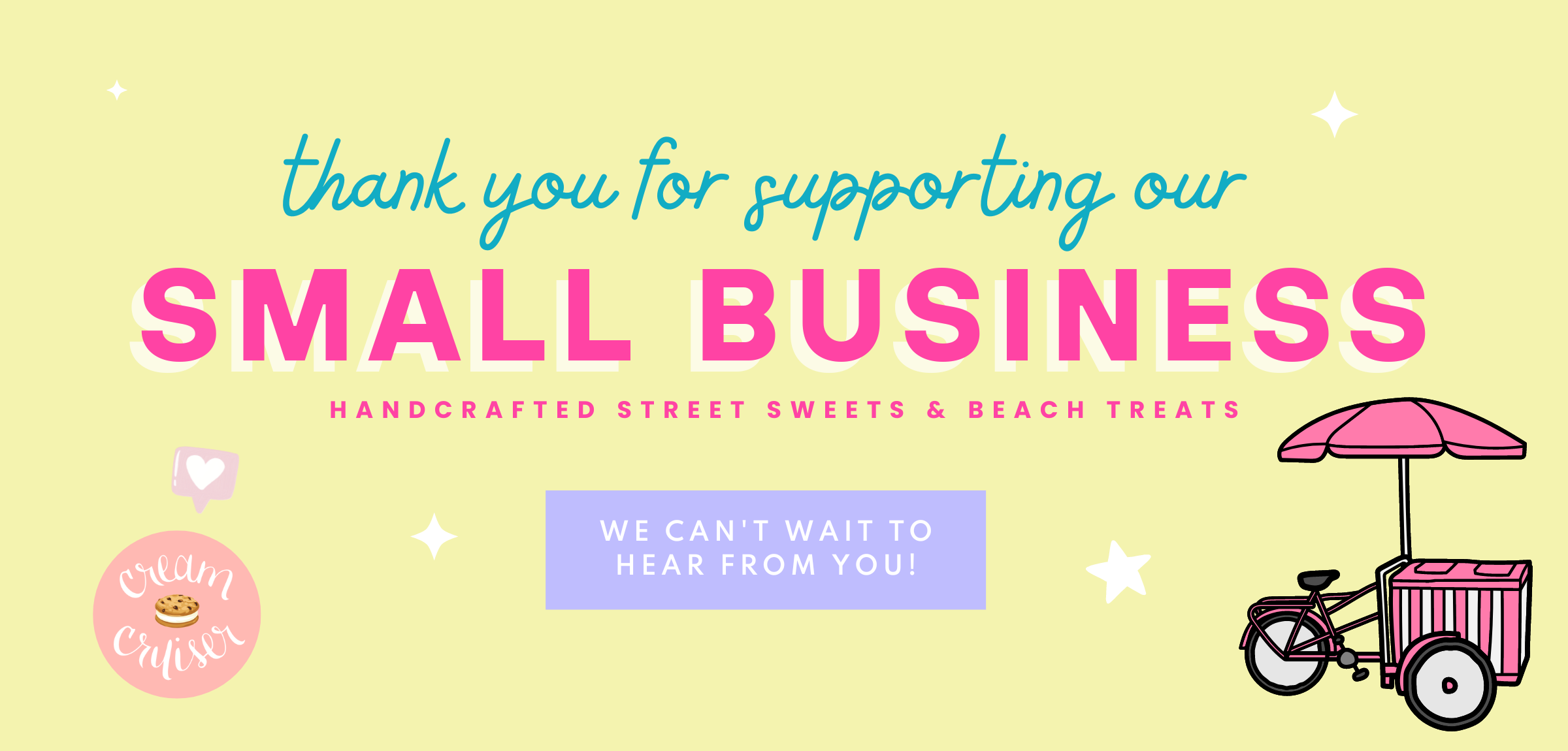 book a catering event or drop off order – Cream Cruiser